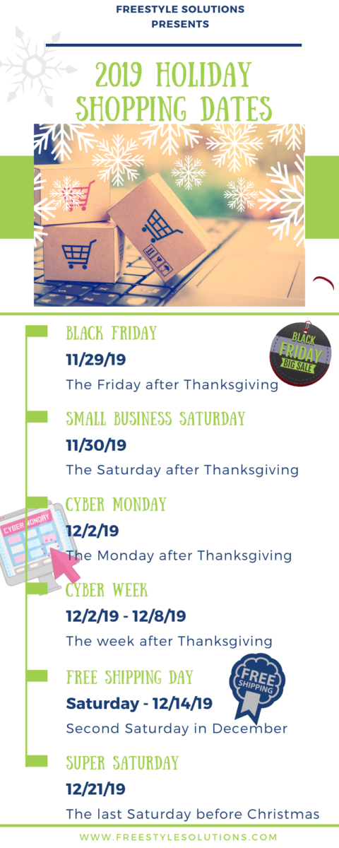 2019 Holiday Shopping Dates [INFOGRAPHIC] | Freestyle Solutions
